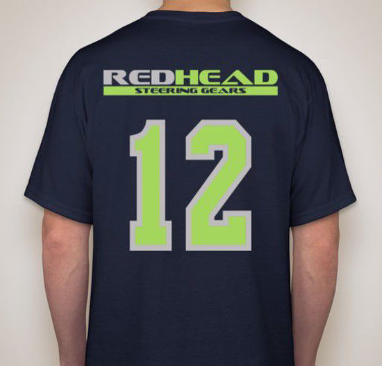 12th Man T-Shirts. Red-Head Steering Gears